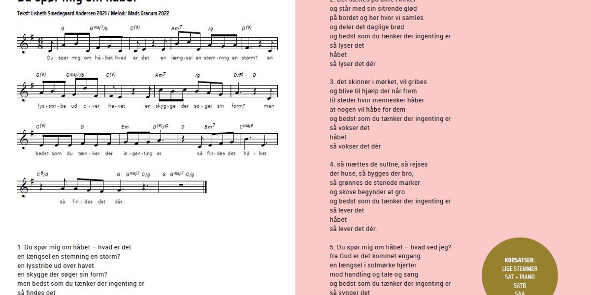 Du spør' mig om håbet